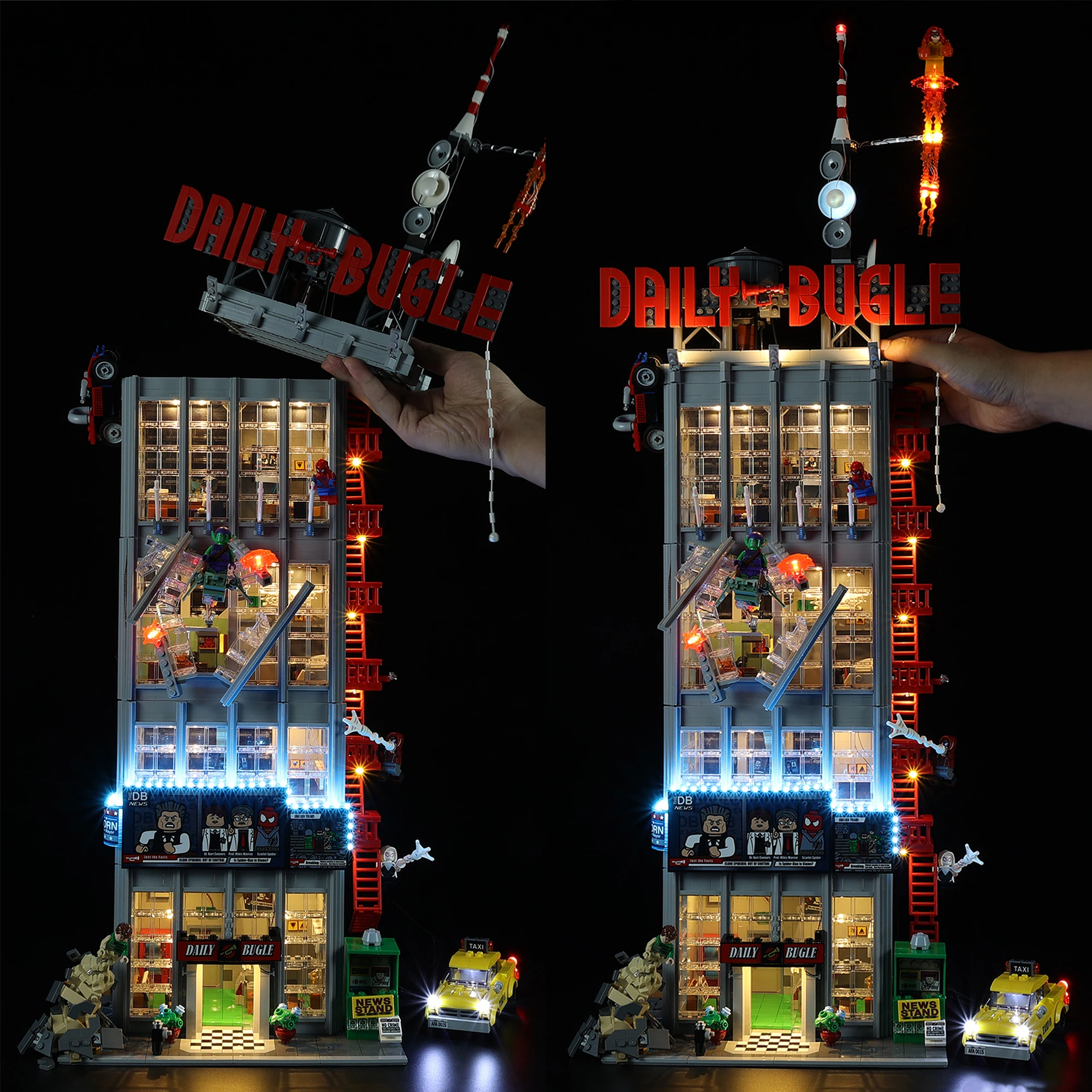 No Model LED Light Kit for Daily Bugle 76178 Building Blocks City ...