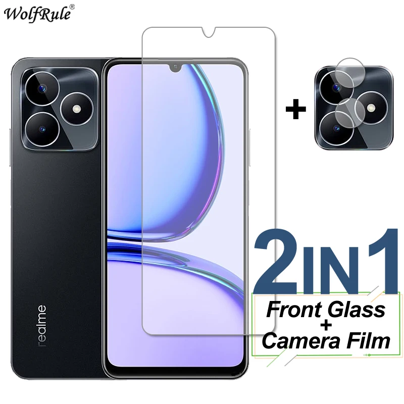 For Realme C53 Glass Realme C55 C53 C33 C30 C31 C35 Screen Protector Tempered Glass Protective ...