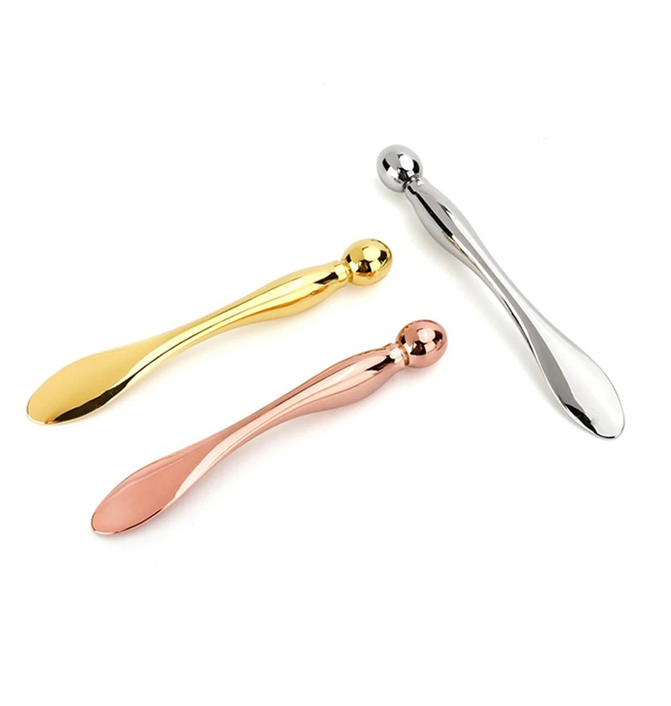 Metal Makeup Spatula Cosmetic Eye Cream Spoons Applicators Applicator ...
