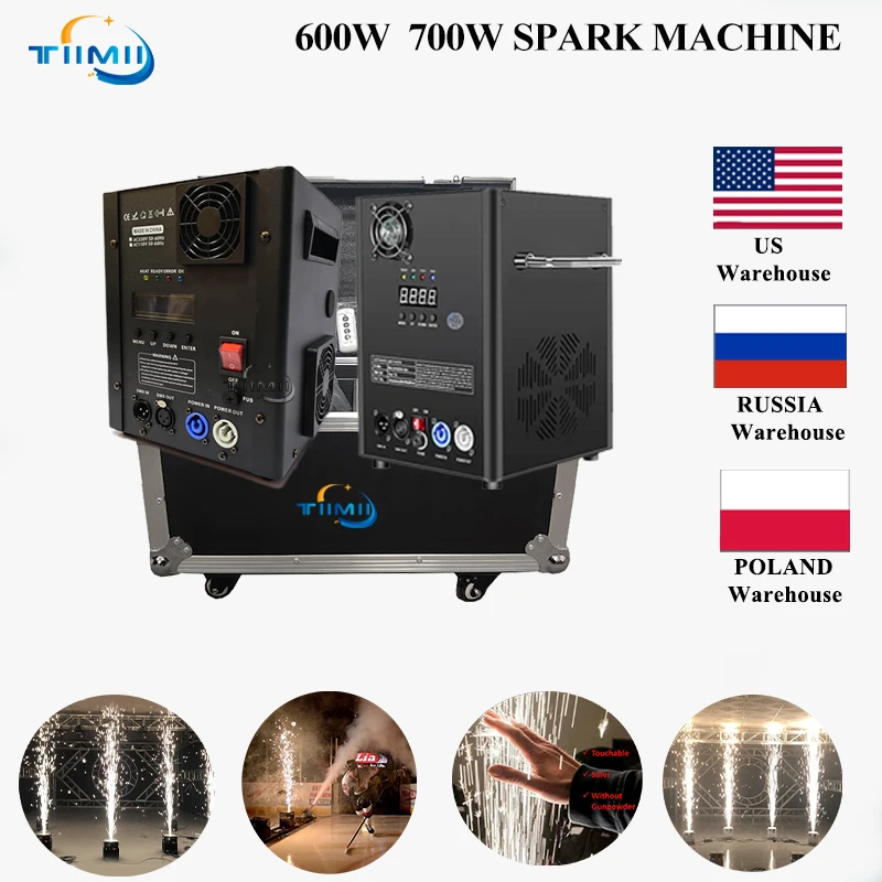 2pcs/lot Cold 600W 700W Spark Machine DMX Remote Cold Fireworks ...