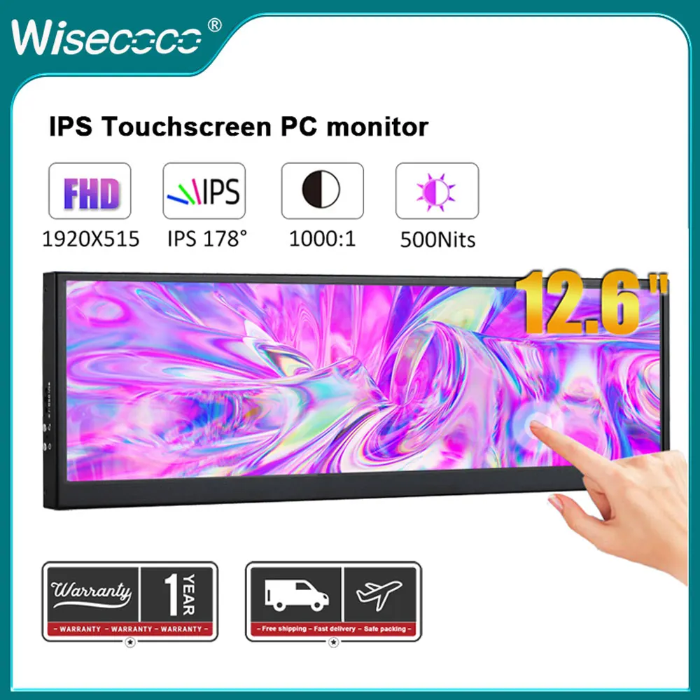 Wisecoco-Monitor-de-barra-esticada-tela-secund-ria-IPS-para-PC-Aida64 ...