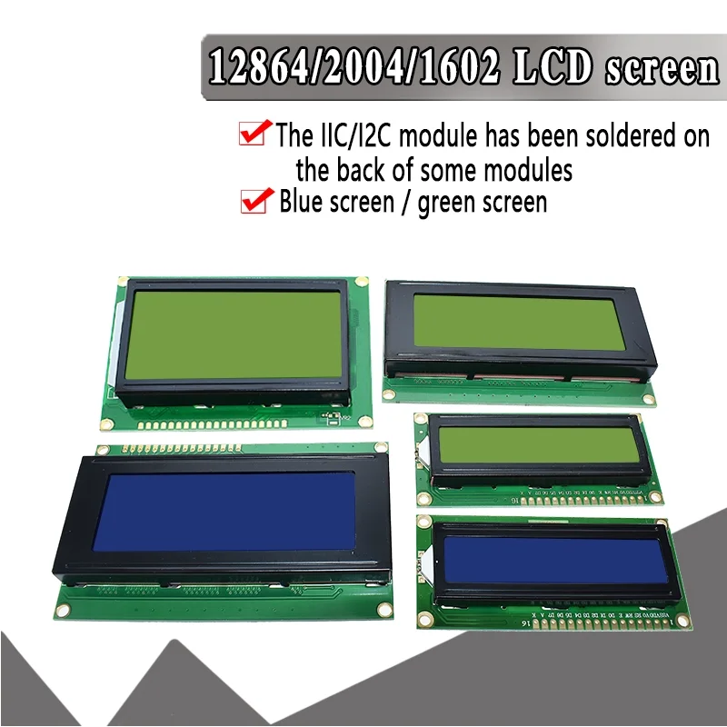 LCD1602-LCD-1602-2004-12864-module-Blue-Green-screen-16x2-20X4 ...