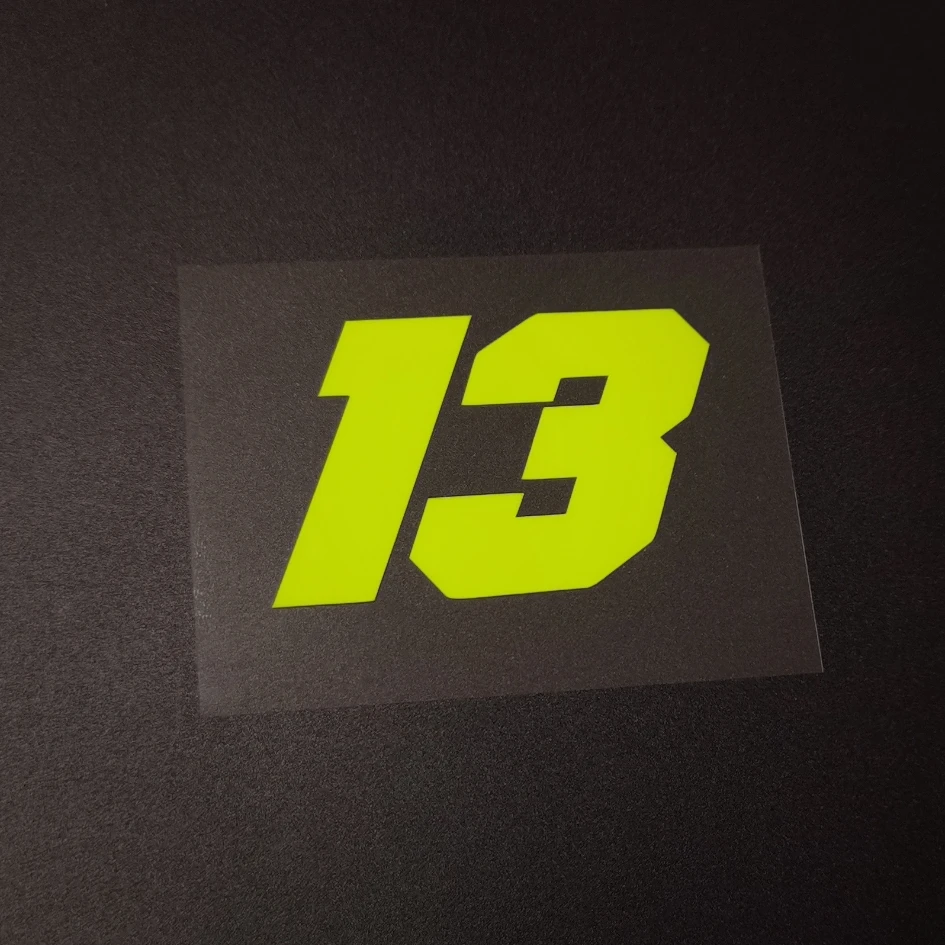Motorcycle Number Body Modification stickers Waterproof Reflective ...