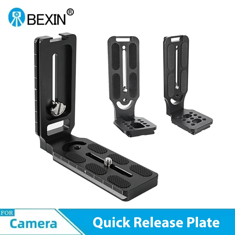 BEXIN Universal Camera L-shape Vertical Plate Tripod Quick Release L ...