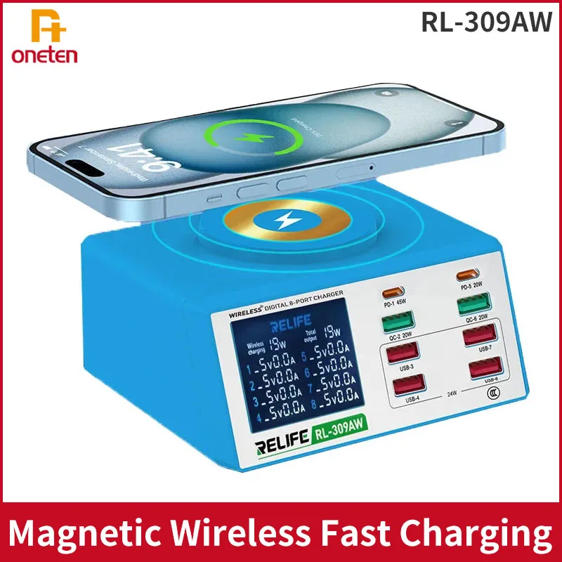 RELIFE-RL-309AW-Smart-8-1-Multifunctional-Charger-Tool-With-Wireless ...