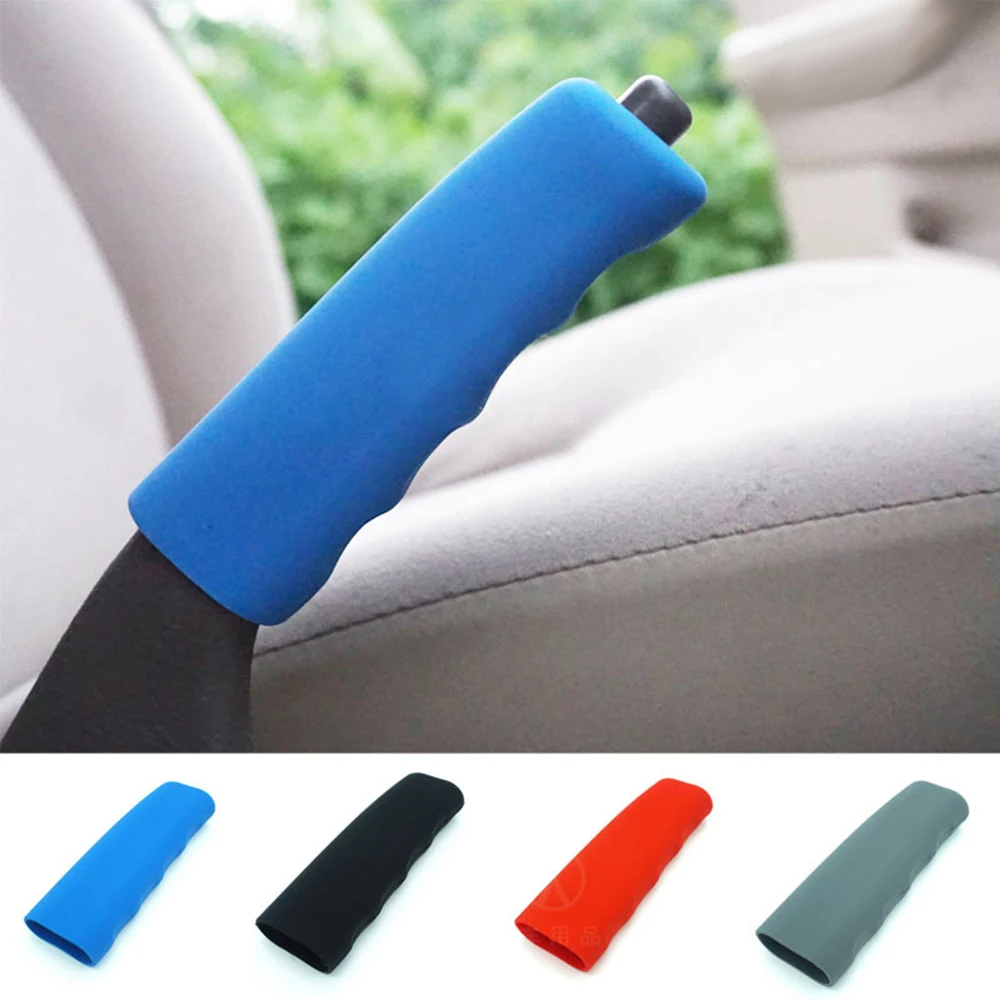 Hand Brake Set Universal Car Handbrake Sleeve Silicone Gel Cover Anti ...