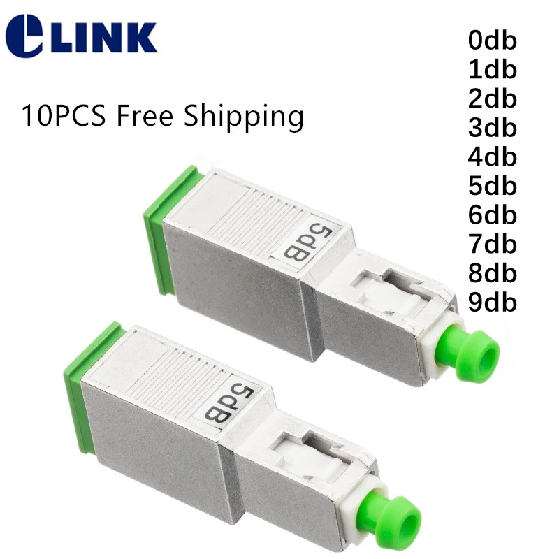 10pcs Sc/apc Fiber Fm Attenuator Female To Male Plug Type 0db 1db 2db 3db 5db 7db Sc Ftth ...