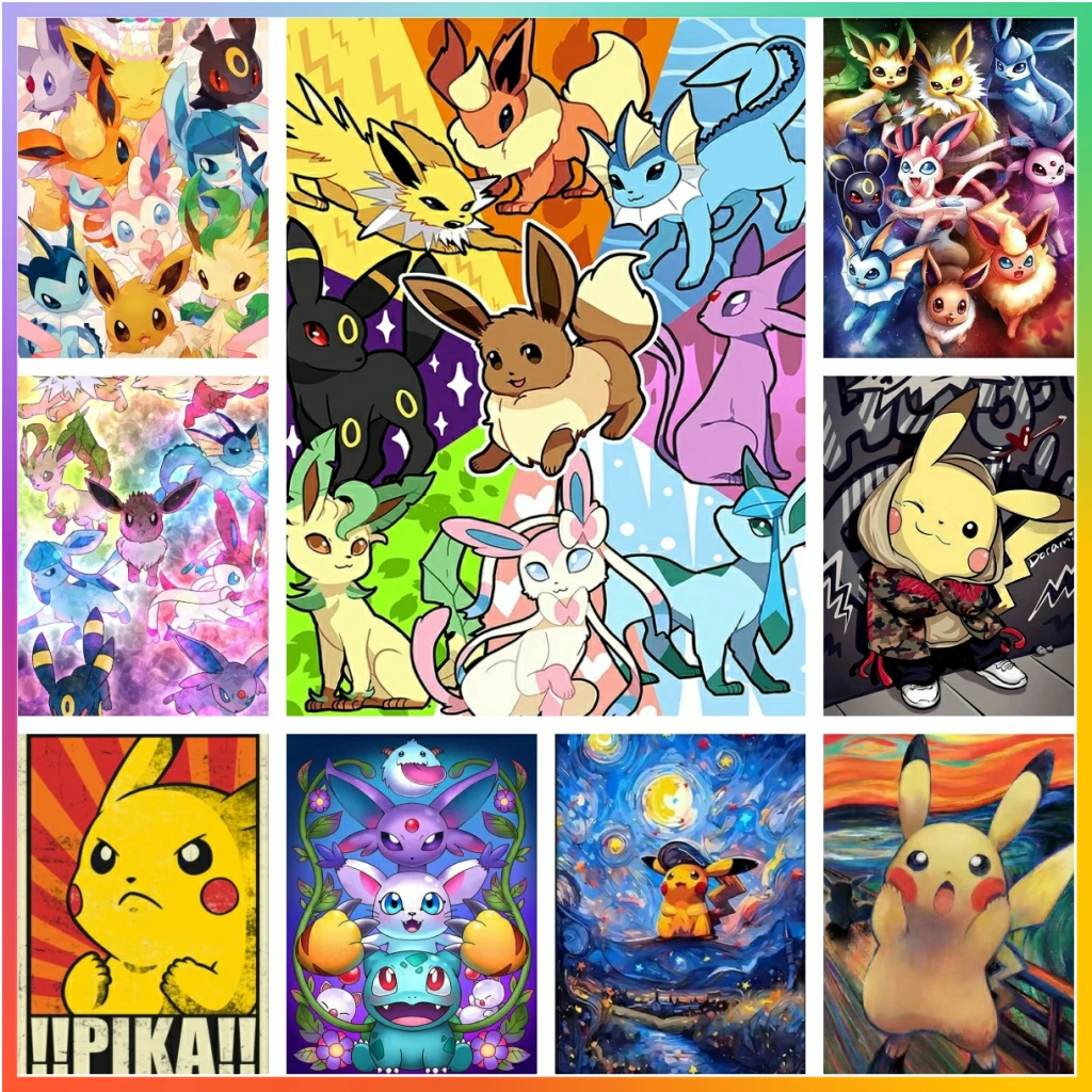 Pokemon-Kawaii-Cute-Cartoon-5D-DIY-Cartoon-Diamond-Painting-Cross ...