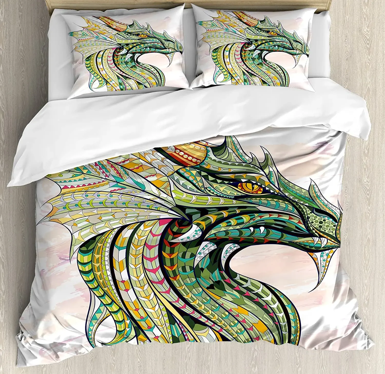 Celtic-Bedding-Set-For-Bedroom-Bed-Home-Head-of-Legend-Dragon-with ...