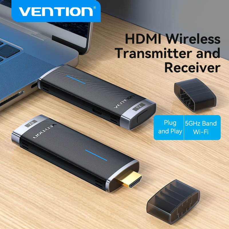 Vention-Wireless-HDMI-TV-Receiver-5GHz-WiFi-Display-Projector-HD-TV-Dongle-Smart-Stick-para ...