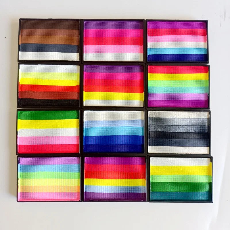 50g Face And Body Painting Rainbow Split Cake Body Makeup Fluorescent ...