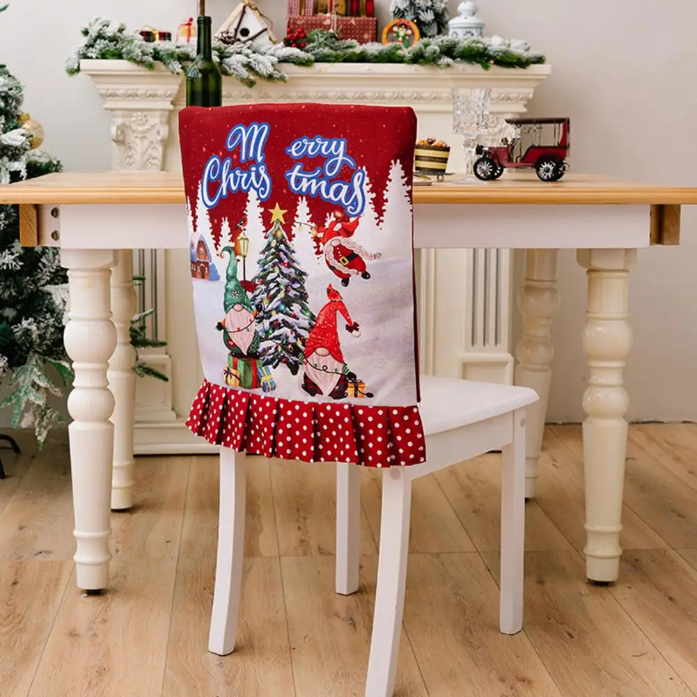 Red Theme Dining Room Chair Slipcovers