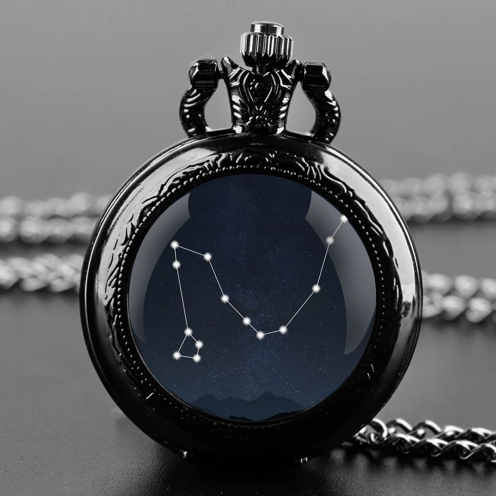 Romantic-Draco-Constellation-Vintage-Quartz-Pocket-Chain-Watch-Necklace ...