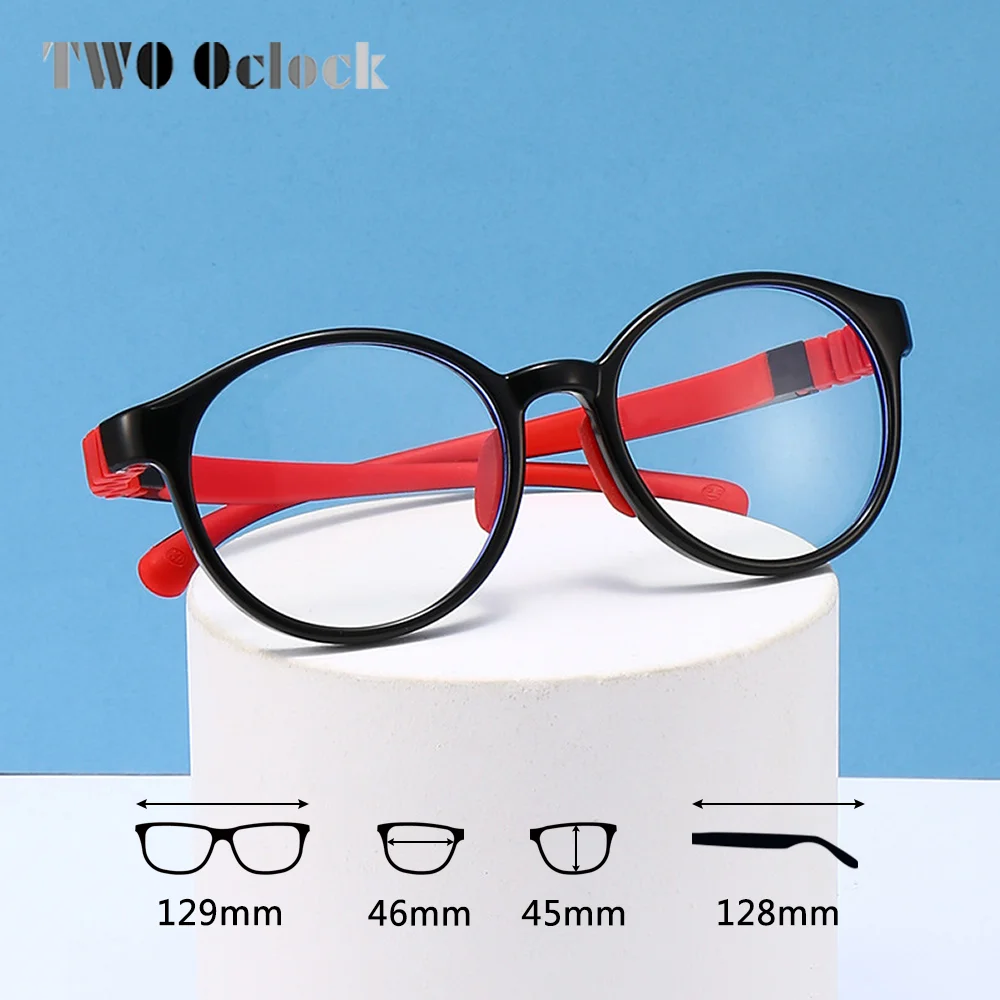 Good Flexible Round Kids Glasses For Girl Boy Children Eyeglasses ...