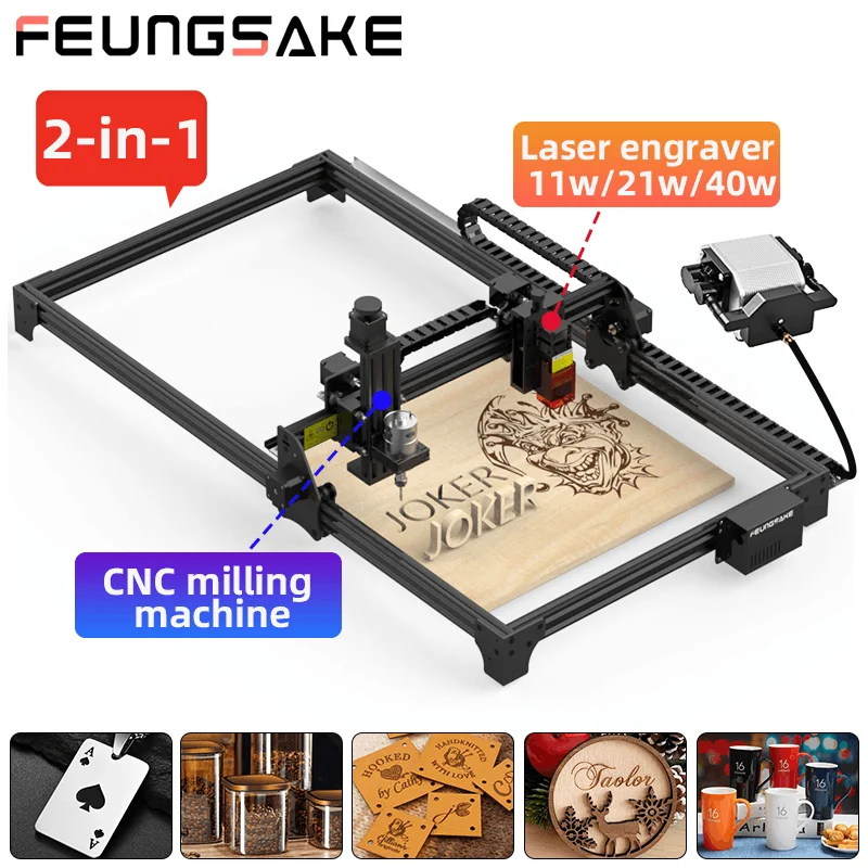FEUNGSAKE 40W Laser Engraver For Metal Area 1000x1500mm CNC Wood ...