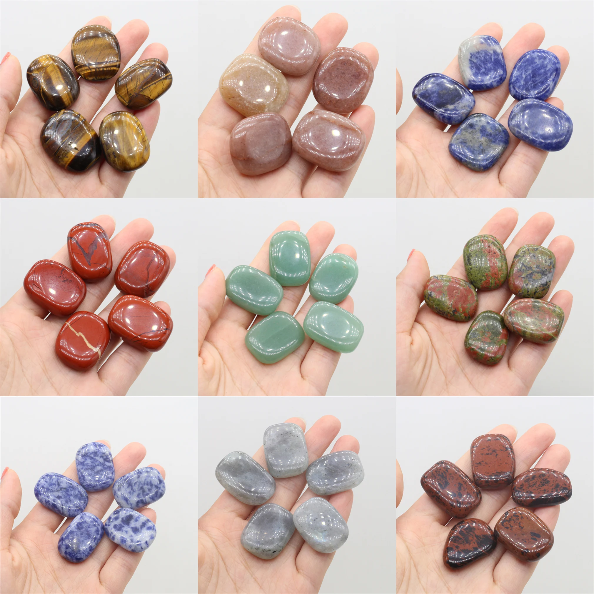 1-5PC-Natural-Stone-Decoracion-Polished-Reiki-Mineral-Tumbled-Quartz ...