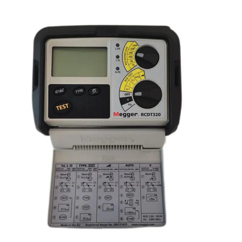 Megger-RCDT320-RCD-Tester-RCD-Test-Type-DC-RCD-Test-Current-1000mA-CAT ...