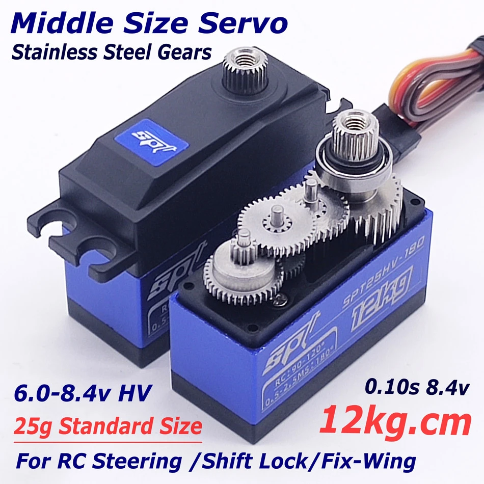 High Speed Gear Servo | Spt Servos 12kg | Spt Hv Servo | Servo Spt 6 | Lock Servo - Spt25hv ...