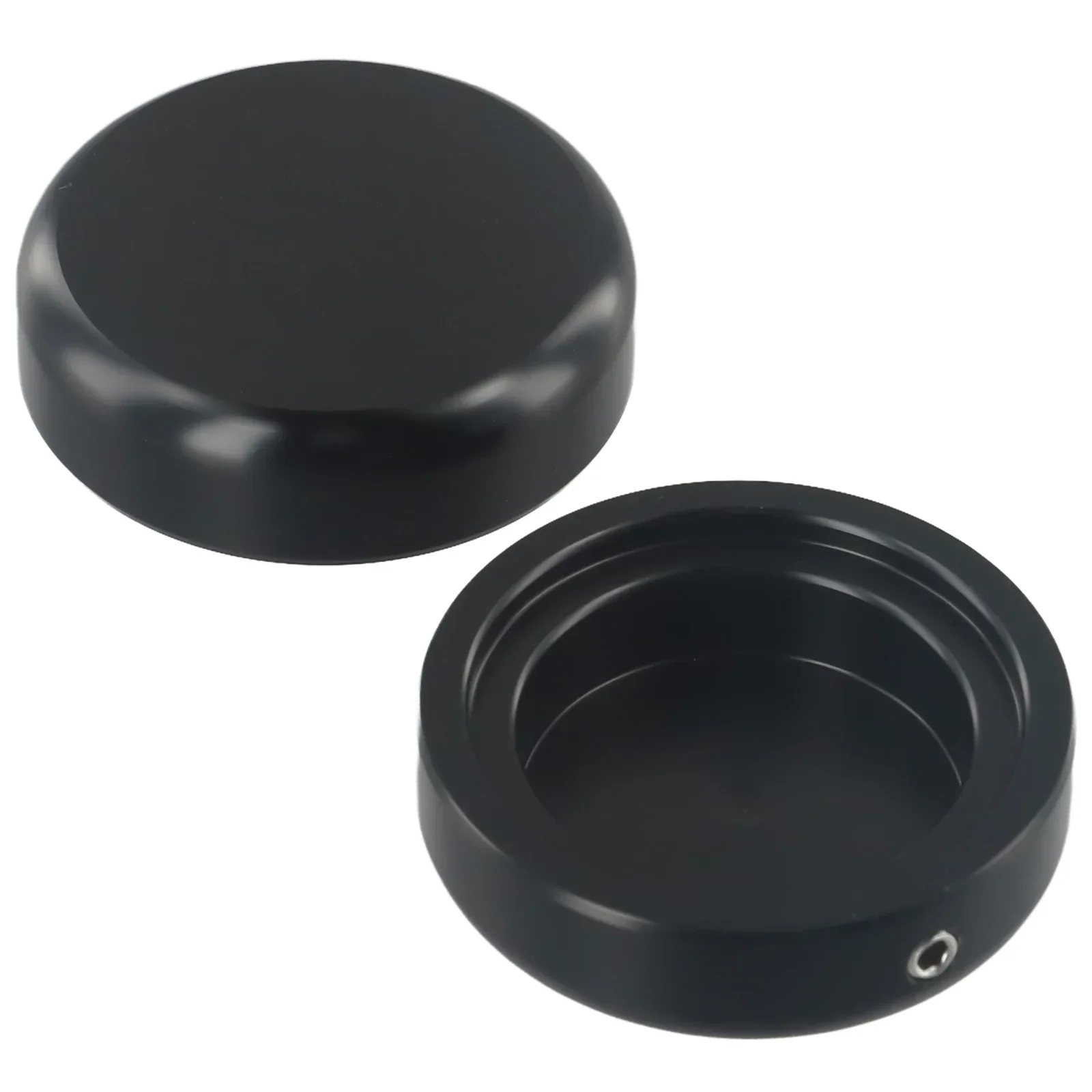 1Set-Chrome-BLACK-UPPER-FORK-CAP-FOR-HARLEY-SOFTAIL-STREET-BOB-Breakout ...