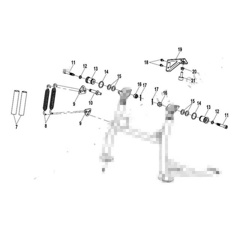 Motorcycle-Parts-Middle-Kickstand-Bracket-Center-Central-Parking-Stand ...
