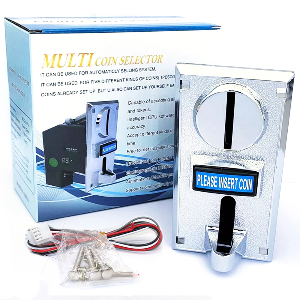 Multi-Coin-Acceptor-Electronic-Roll-Down-Tokens-Selector-Mechanism ...
