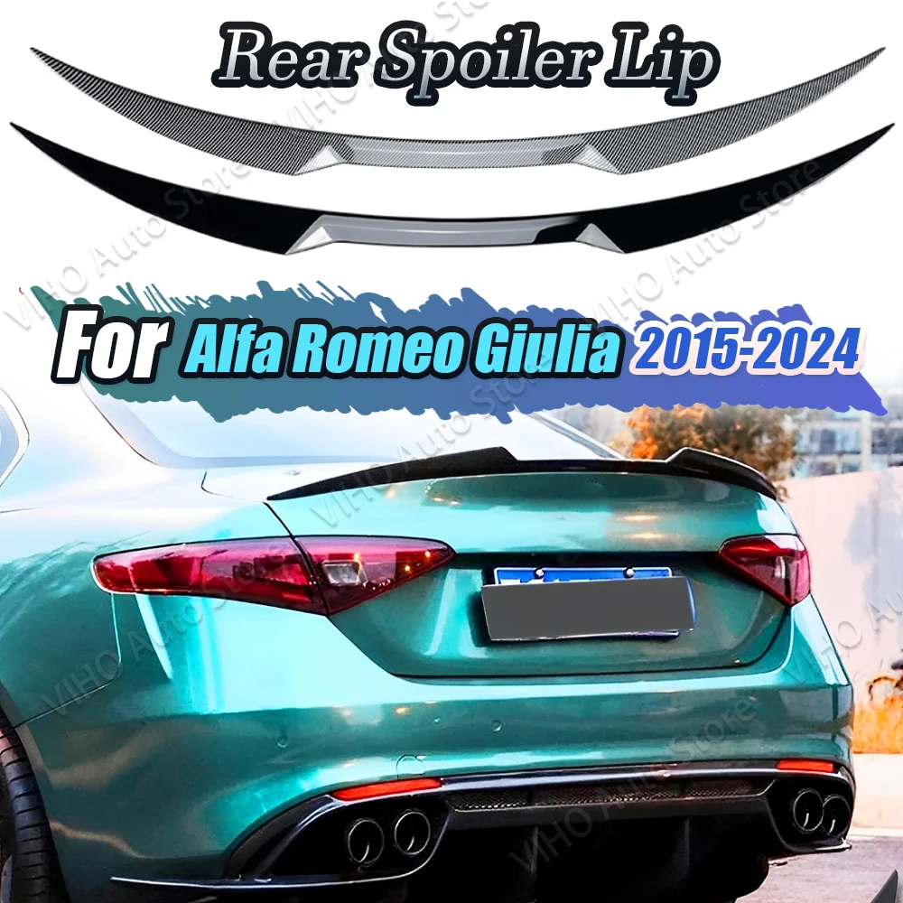 Carbon Look Car Trunk Spoiler Rear Spoiler For Alfa Romeo Giulia 2016 ...
