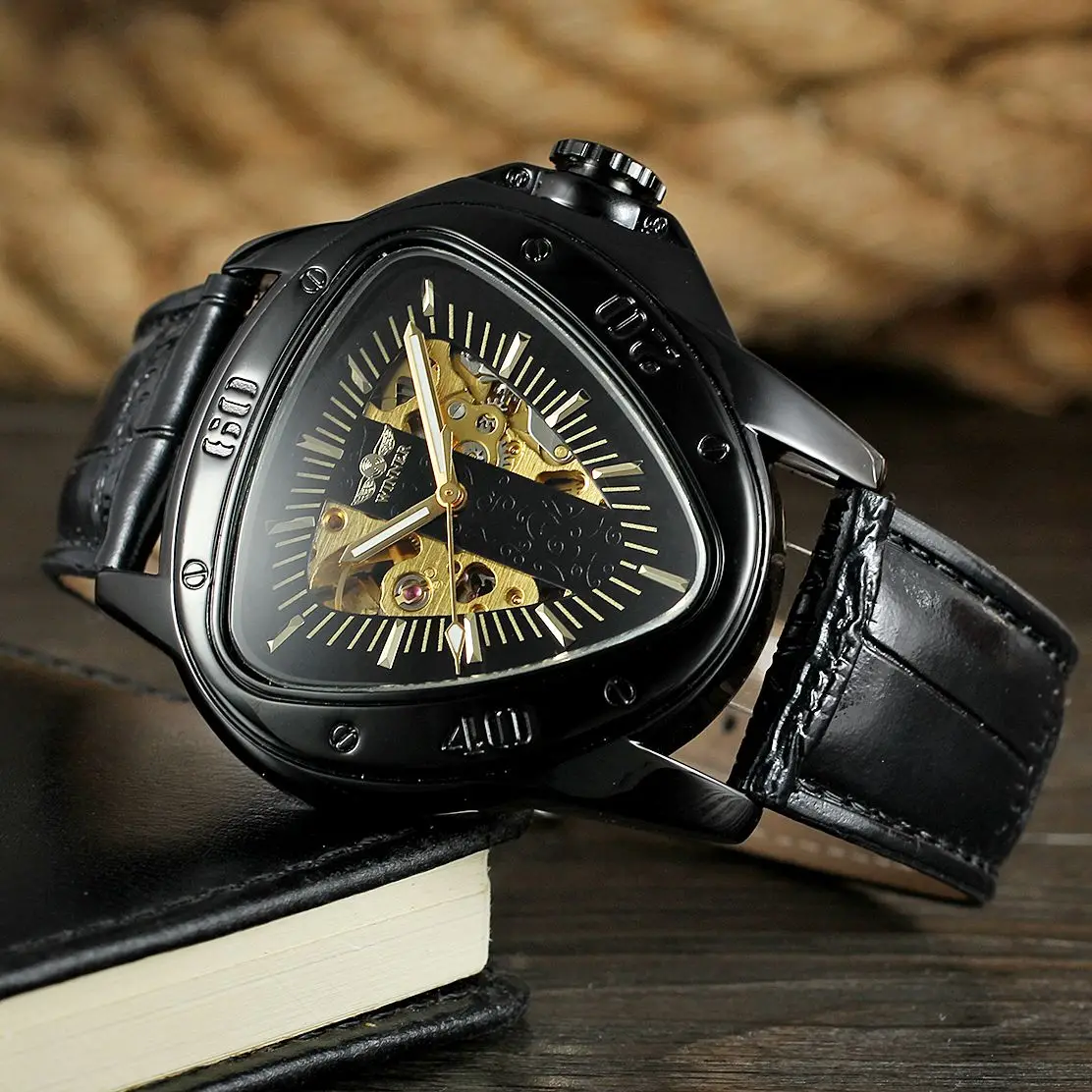 WINNER-Golden-Triangle-Military-Skeleton-Watch-for-Man-Mechanical ...