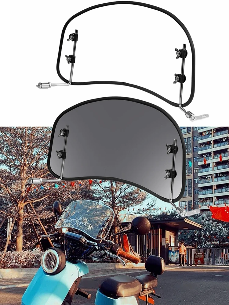 Motorcycle-Windshield-Universal-Scooter-Windscreen-Wind-Deflector ...