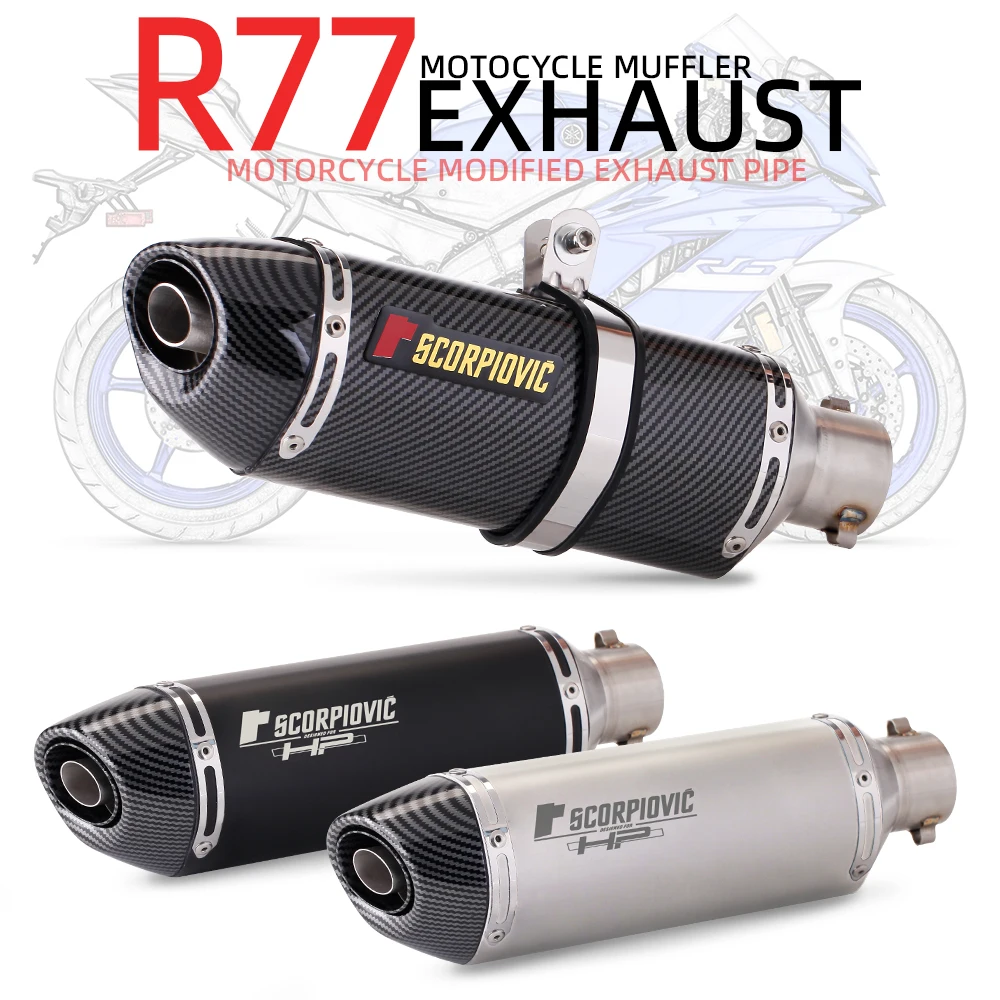 Universal-Motorcycle-Yoshimura-R77-Exhaust-Pipe-Modify-DB-Killer ...