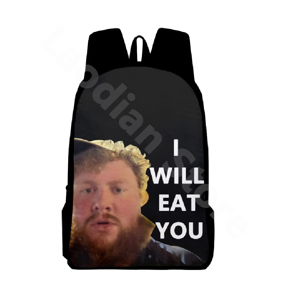 Caseoh-I-Will-Eat-You-Laptop-Backpack-Harajuku-Zipper-Pack-2024-Vintage ...