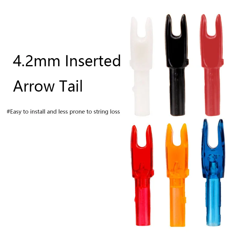 50pcs Archery Arrow Nocks 4.2mm Universal Anti Bending Insertion and ...