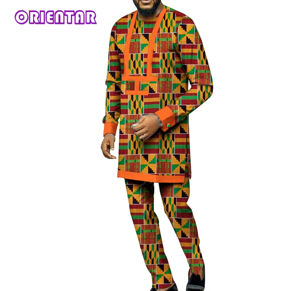 2-Pieces-Set-Men-African-Clothes-Long-Sleeve-Print-Shirt-and-Pants ...