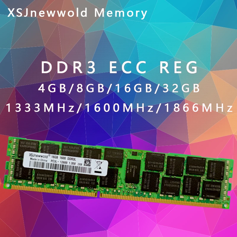 XSJnewwold 8GB DDR3 1333MHz 1600Mhz 1866Mhz 8G 1333 1600 1866 REG ECC ...