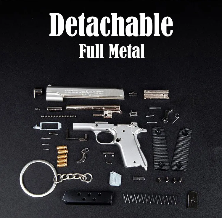 Full-Metal-1911-Shell-Eject-Pistol-Shaped-Keychain-Realistic-Model ...