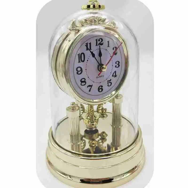 Creative-Retro-Resin-Table-Clock-Crown-Rotation-Mini-Desk-Clock-Cute ...