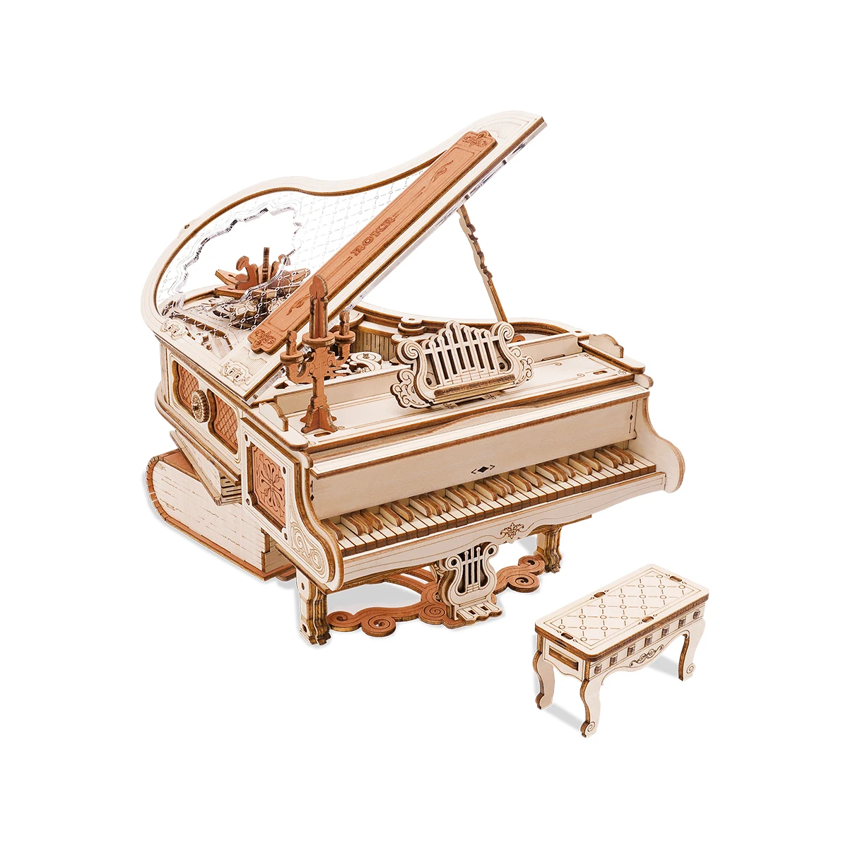 Robotime-Rokr-Magic-Piano-3D-Puzzles-Mechanical-3D-Musical-Instrument ...
