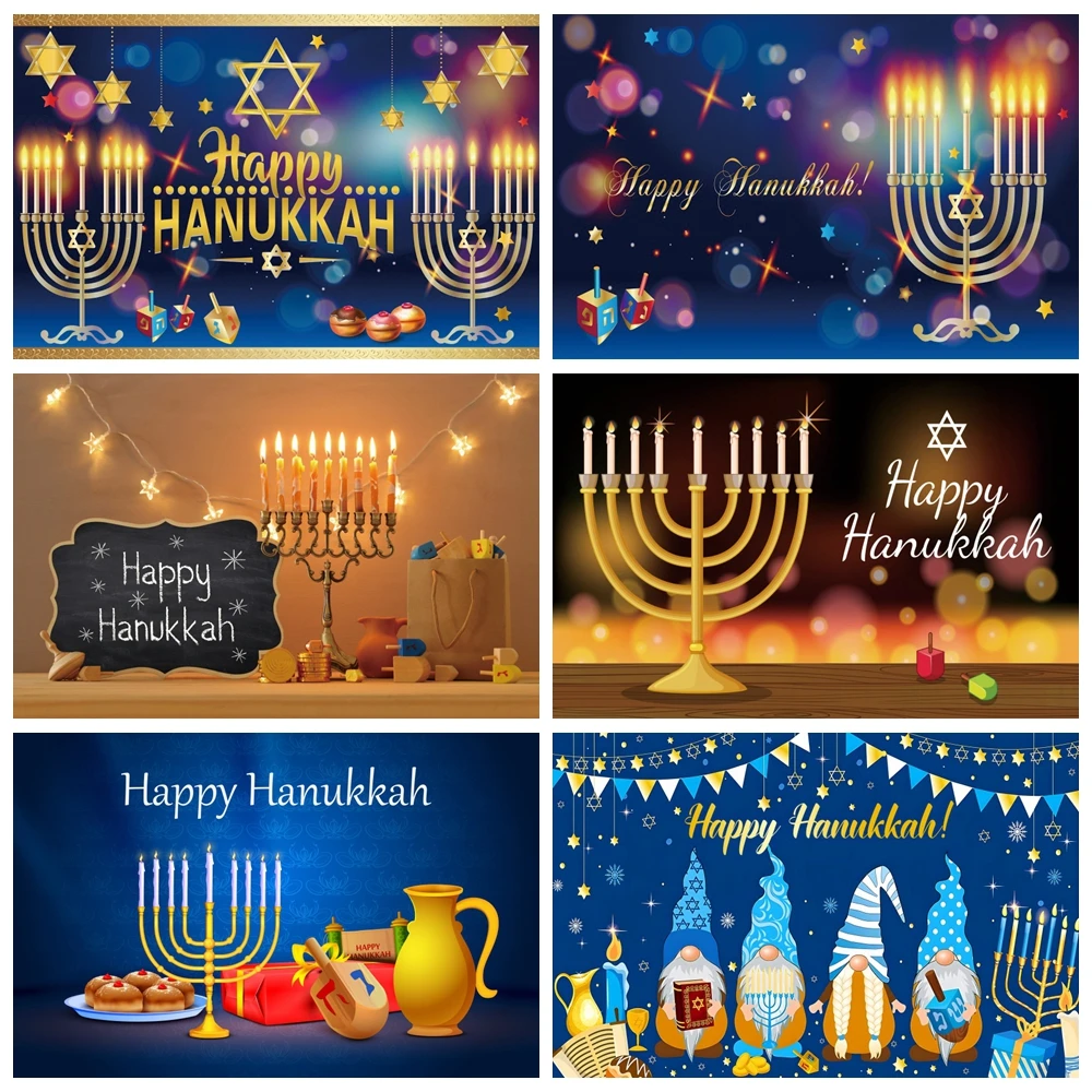 Judaism-Happy-Hanukkah-Backdrop-Jewish-Jesus-Passover-Candlestick-Party ...