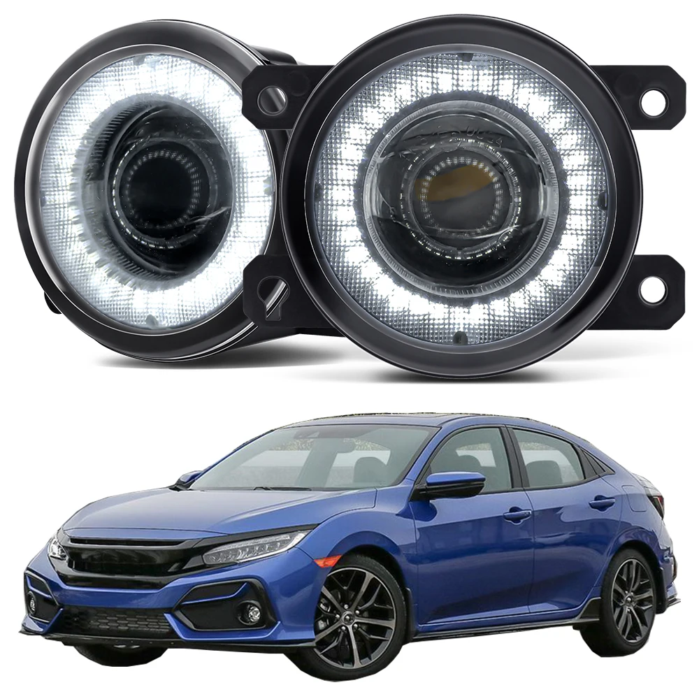 2 X 30w Fog Light Assembly For Honda Civic 2016-2021 (including Type R ...