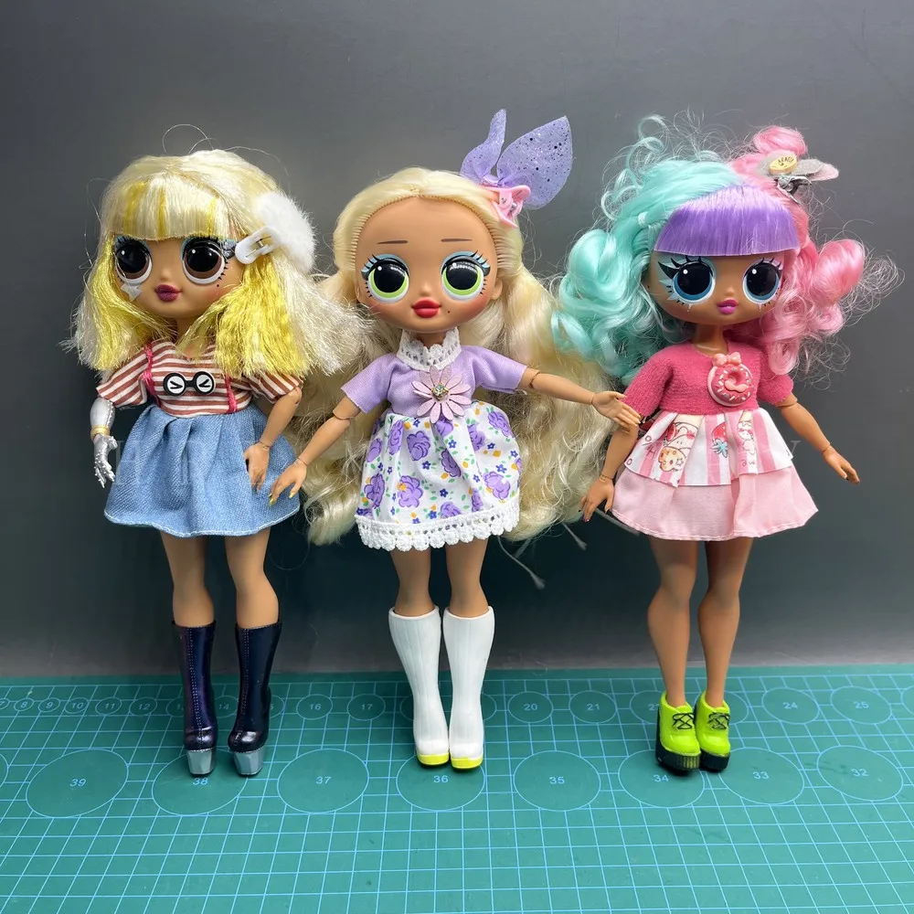 Original 24cm OMG Dolls Fashion Big Sister Dress up Girl Doll Contains ...