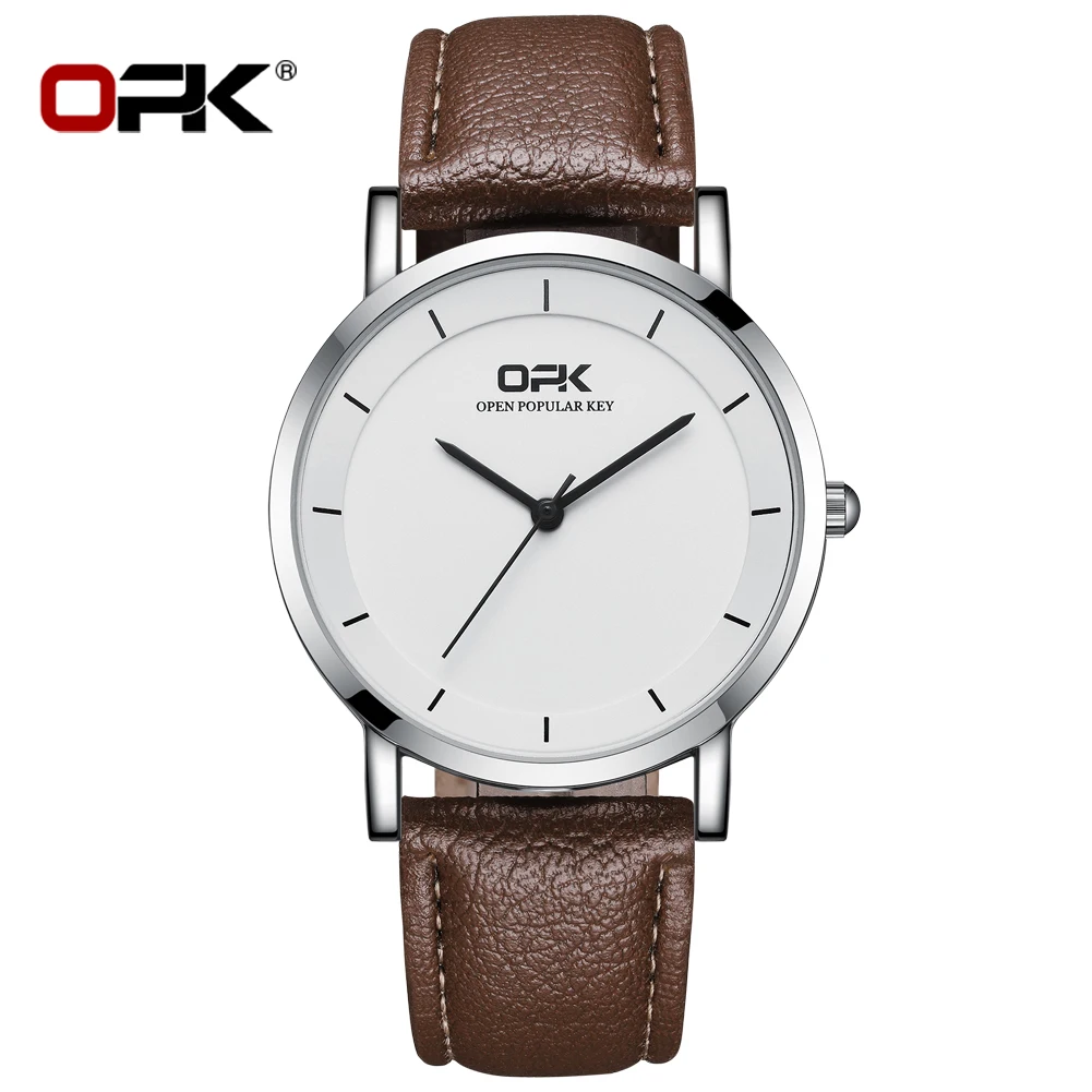 OPK-Original-Fashion-Quartz-Watch-for-Men-Leather-Strap-Waterproof-Men ...