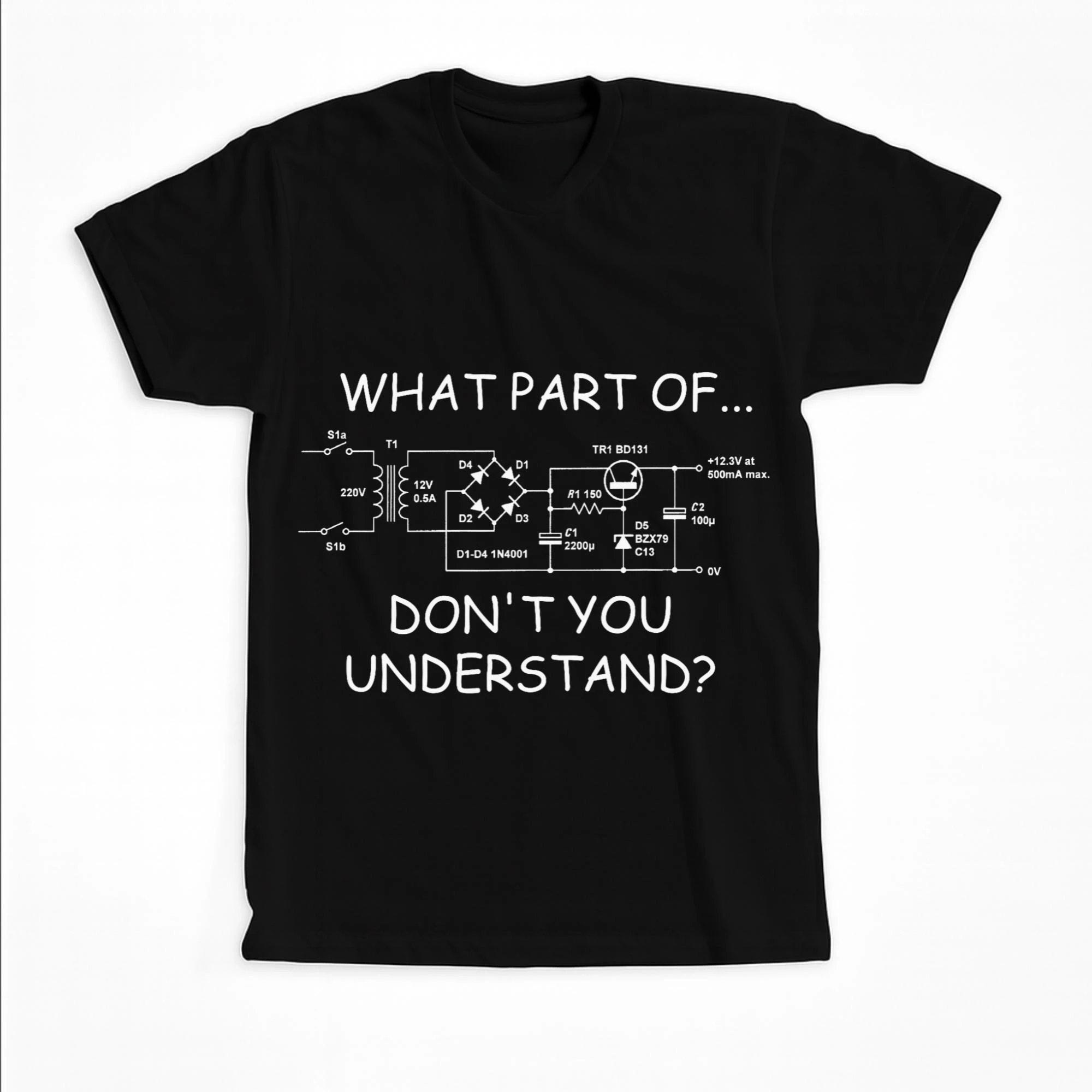 What Part Don’t You Understand Shirt Funny Engineer Tee with Circuit ...
