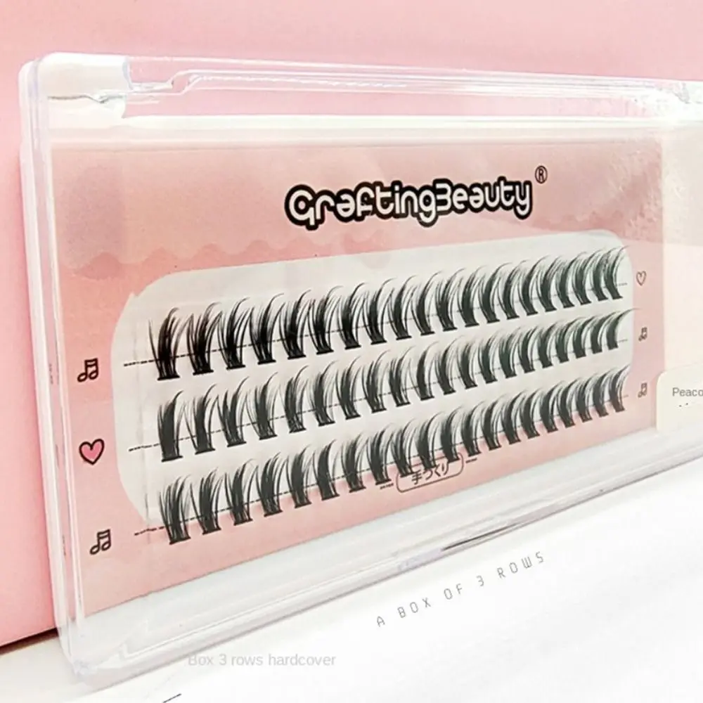 3-Rows-Eye-Makeup-Tool-Handmade-Eyelash-Extensions-11mm-Cluster ...