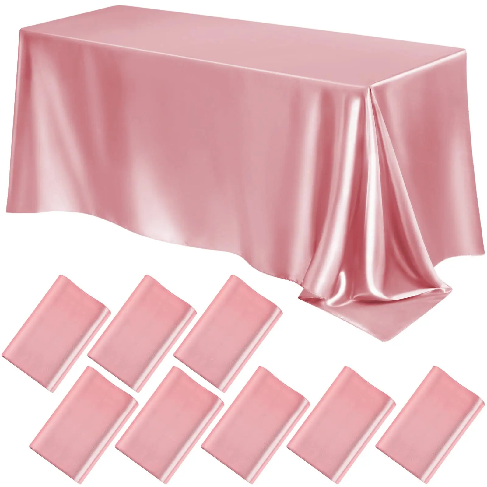 Wedding-Satin-Large-Tablecloth-Rectangle-Bright-Smooth-Silk-Table-Cover ...