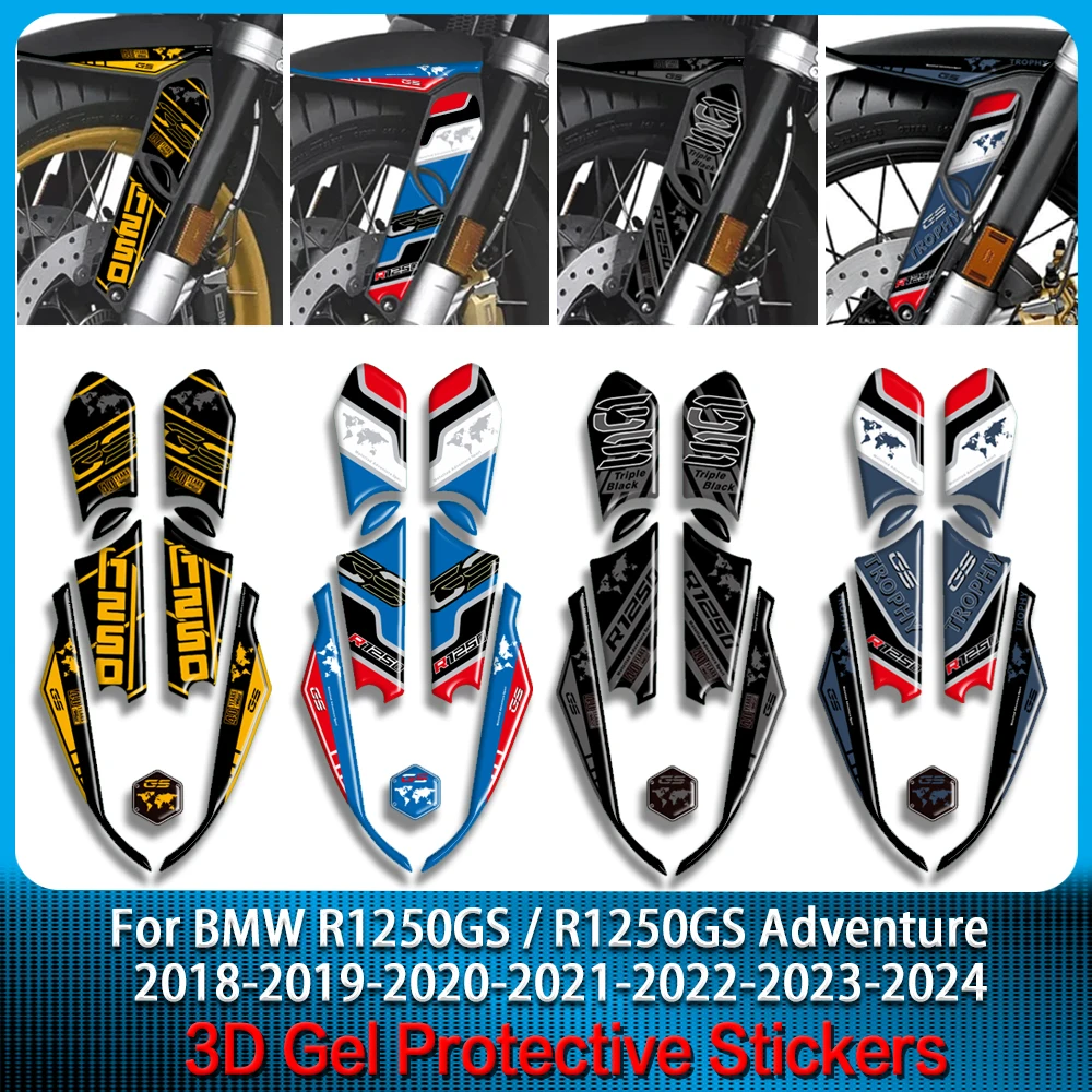 3D Gel Fender Trim Sticker For BMW R1250GS/R 1250 GS Adventure Trophy ...