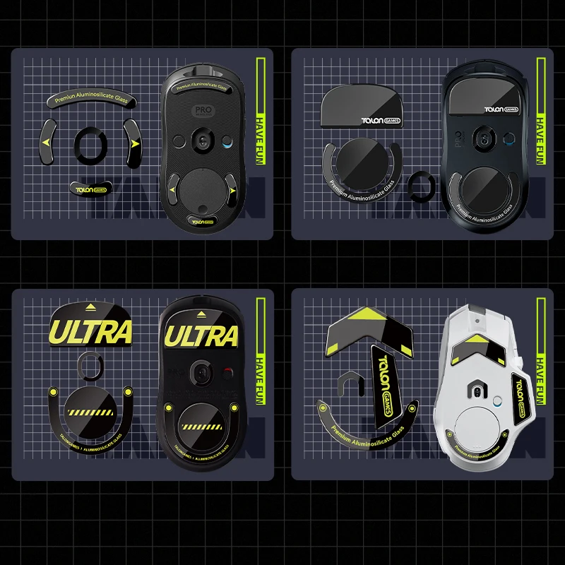 Tacongames-pés De Mouse E Vidro Para Logitech Gpro Sem Fio G Pro X ...