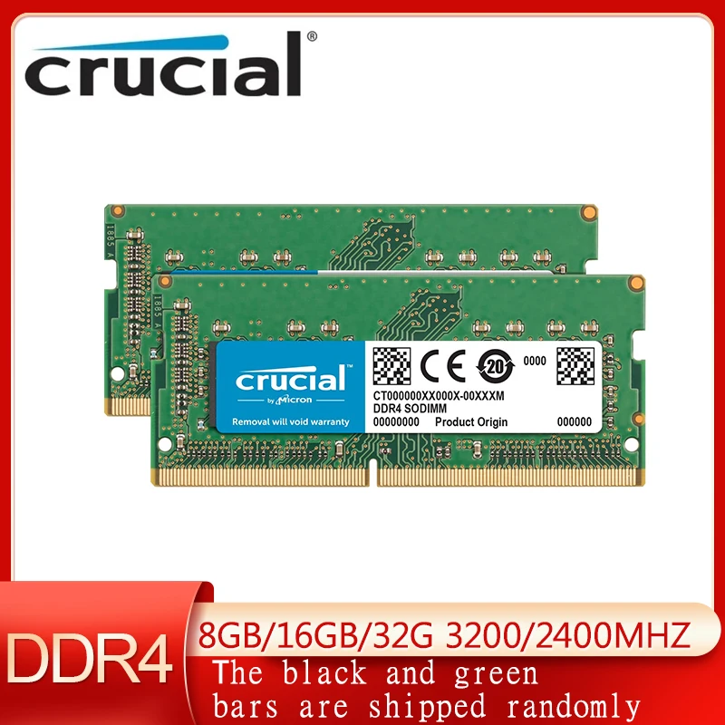 Original-Crucial-Ram-DDR4-Notebook-Memory-SODIMM-8GB-16G-32GB-2400MHZ ...