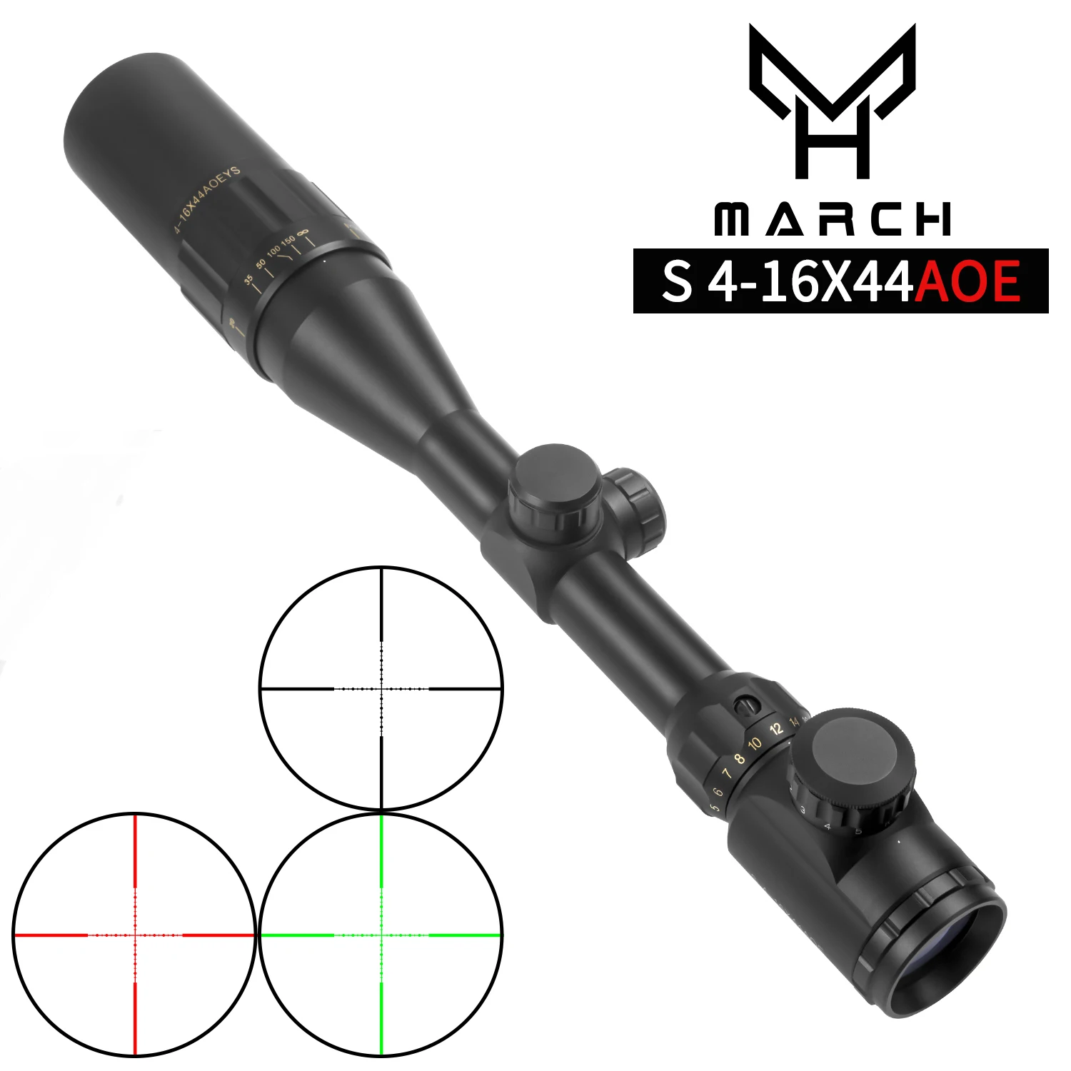 OPTICS-Tactical-Sight-MARCH-S-4-16x44-AOE-Green-Red-Illuminated-Rifle ...
