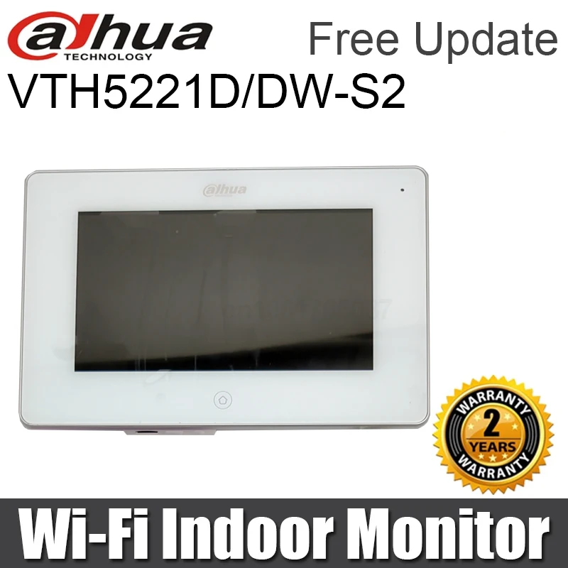 ใหม่ Dahua VTH5221D S2 VTH5221DW S2วิดีโอ Intercom 7นิ้ว Wi Fi ในร่ม ...