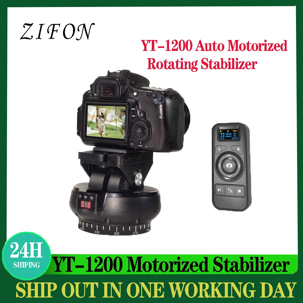 Zifon Yt-1200 – Tête Panoramique Rotative Auto-motorisée, Télécommande ...