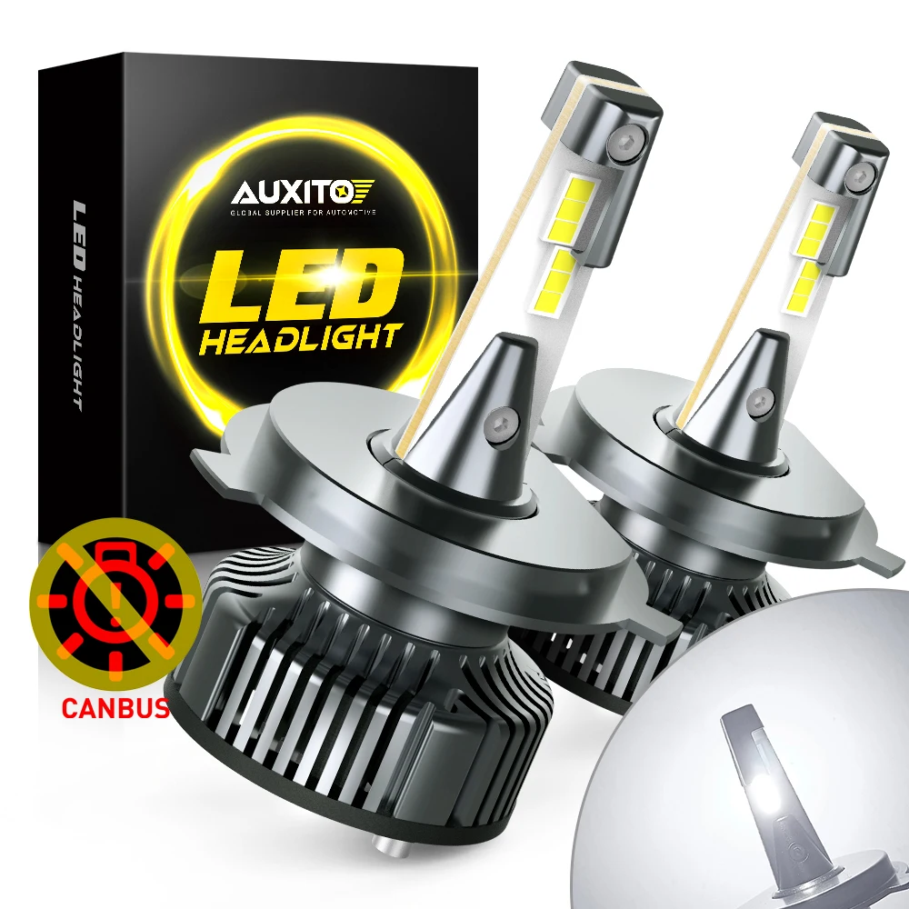 AUXITO-2Pcs-H4-LED-Car-Headlight-Bulbs-Canbus-No-Error-9003-HB2-H4-LED ...